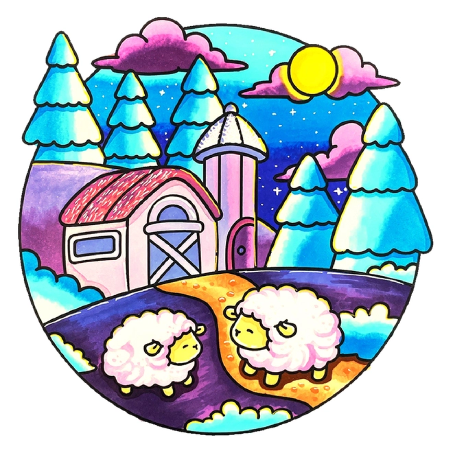 Color your Cozy Canvas, Coloring Book Adult, Free Pdf Printable ...