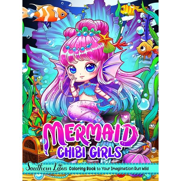 Mermaid Chibi Girls Coloring Book - Download Free Coloring Pages or Get ...